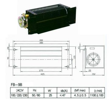 Elevator cross flow fan FB-9B/kipas angin lift/elevator exhaust fan